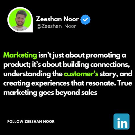 zeeshan noor on linkedin marketing brandbuilding customerexperience