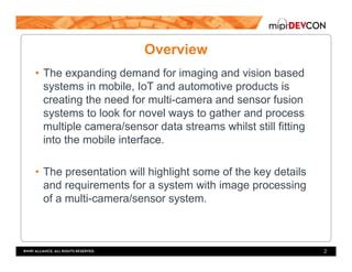 MIPI DevCon 2016 MIPI CSI 2 Application For Vision And Sensor Fusion Systems PDF