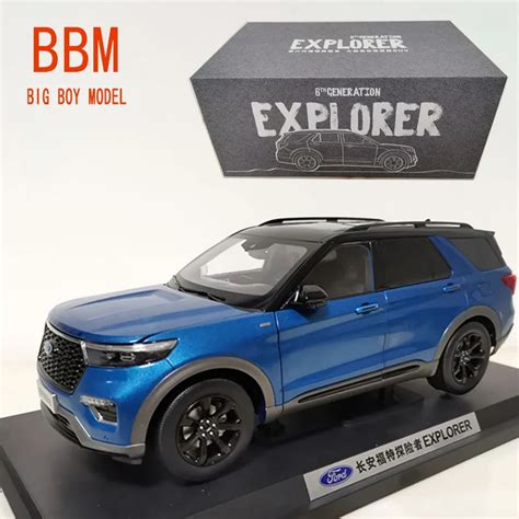다이캐스트 118 스케일 장안 포드 익스플로러 합금 자동차 모델 소년 장난감 어린이 선물 정적 디스플레이
