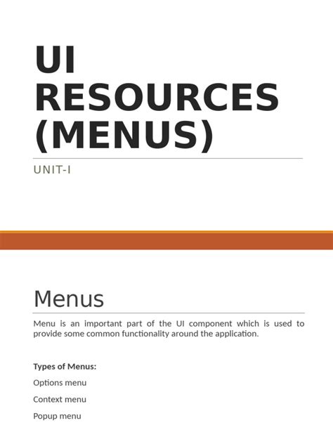 Ui Resources Menus Pdf Menu Computing Icon Computing