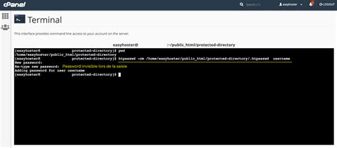 Comment Créer Un Fichier Htpasswd Htaccess Sécurité Easyhoster