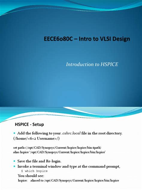 hspice tutorial pdf spice power inverter
