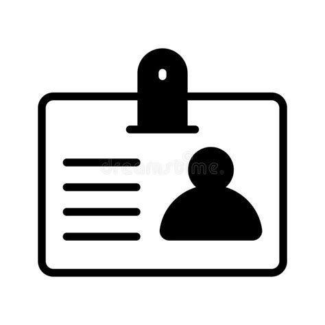 Employee Id Card Vector Design Entry Pass Icon In Modern Style Stock