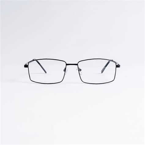 C1 Matt Mens Metal Eyeglass Frame Black Acropolis Optic