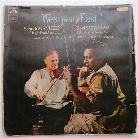 West Meets East Yehudi Menuhin Ravi Shankar Asd 2294 Lp Record India
