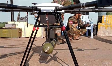 Zalen စစ်ကောင်စီတပ်ဖွဲ့များပစ်ခတ်လိုက်တဲ့ ဒရုန်း