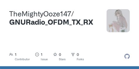 GitHub TheMightyOoze147 GNURadio OFDM TX RX