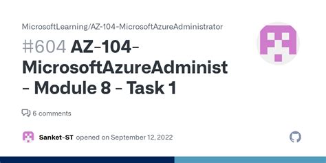 Az 104 Microsoftazureadministrator Module 8 Task 1 · Issue 604 · Microsoftlearningaz 104