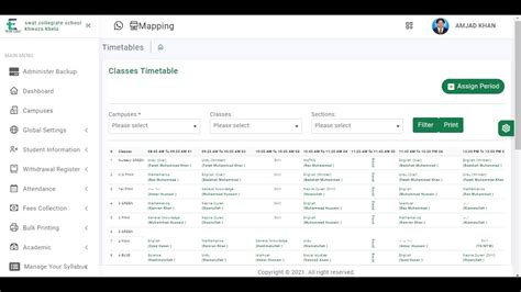 Class Routine Time Table Management In Explainer School Management