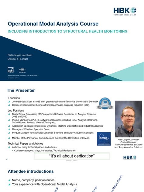 Hbk Operational Modal Analysis Course Oct 23 Pdf Principal Component Analysis Spectral Density