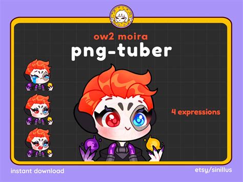 Moira Overwatch 2 Pngtuber Twitch Streamer Discord Reactive Etsy