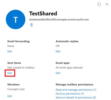 Save Emails In Shared Mailbox Sent Items Folder