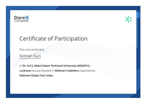 simran suri on linkedin walmartcodehers certificate walmart coding codehers participation