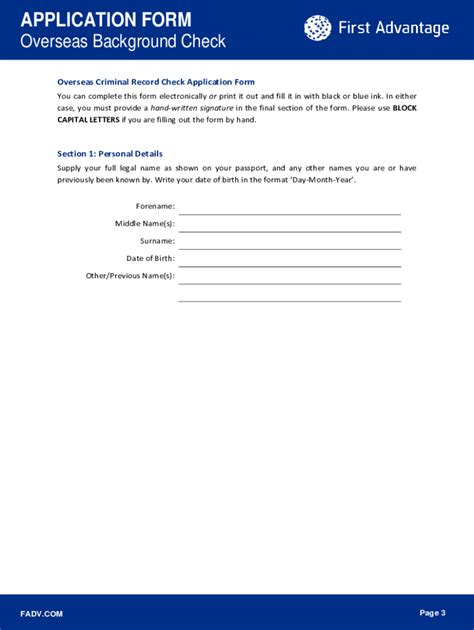 Fillable Online Guyana Background Check Application Form Fax Email