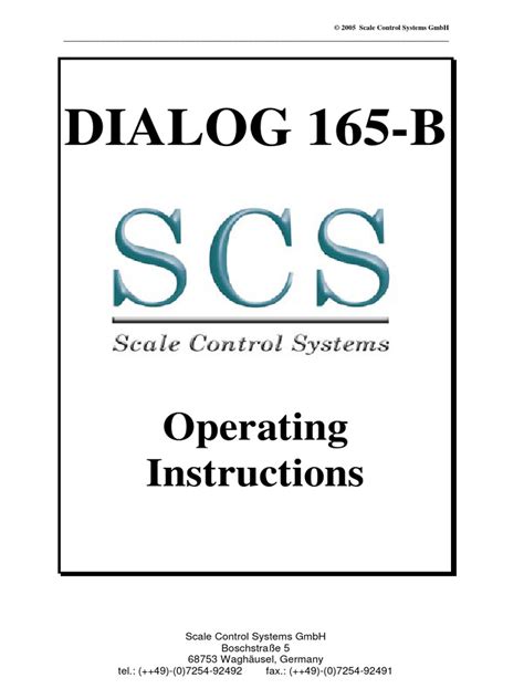 User Manual D165v B English Rev 2 3 Pdf Parameter Computer Programming Weight