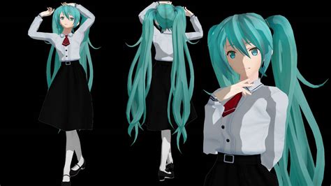 Mmd Miku Model Dl By Afinaleinloz On Deviantart