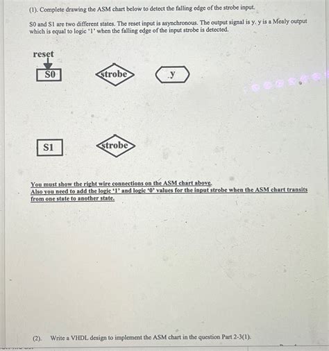 1 ﻿complete drawing the asm chart below to detect