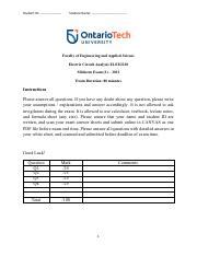 Midterm 1 V2 Pdf Babe ID Babe Name Faculty Of Engineering And Applied Science