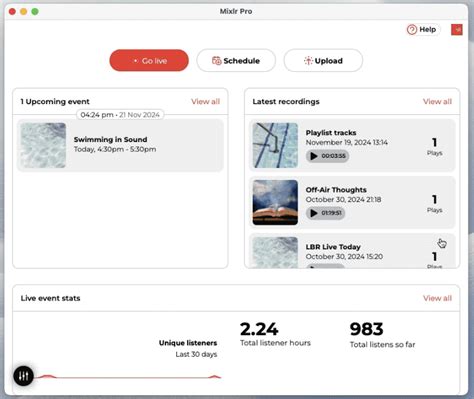new and improved the mixlr for creators dashboard mixlr blog