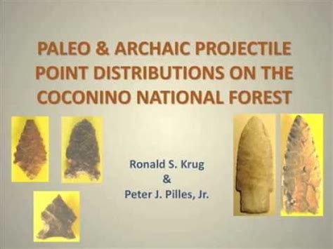 Ron Krug Paleo And Archaic Projectile Point Distribution On The