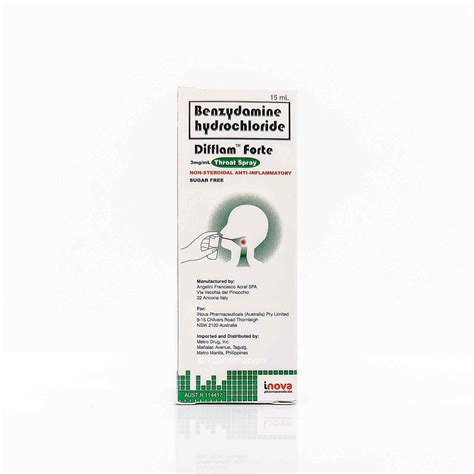 Difflam™ Forte 3mg Throat Spray Sugar Free 15ml