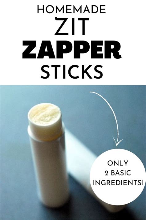 Natural Homemade Zit Zapper Cream Sticks In 2024 Homemade Acne