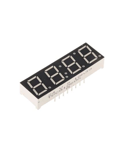 0 56 Inch With Clock Red 4 Digit 7 Segment Led Display Cc 12pin Darkoct02
