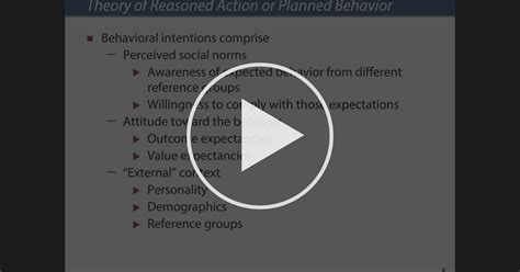 Theory Of Reasoned Action The Health Belief Model And Social Learning Theory Coursera