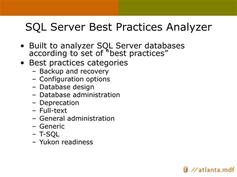PPT Red Gate SQL Bundle SQL Server Best Practices Analyzer Microsoft