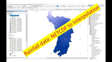 Imd Rainfall Data Netcdf File To Interpolation For India Convert Netcdf To Raster In Arcmap