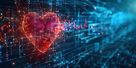 Real Time Heart Health Monitoring From Heartbeat To Digital Code Concept Wearable Devices