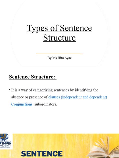 Types Of Sentence Structure Pdf Semantics Grammar