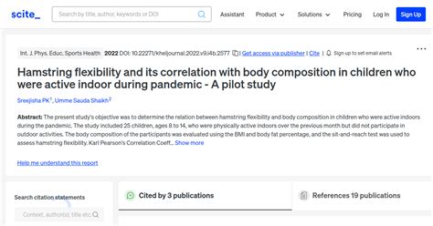Hamstring Flexibility And Its Correlation With Body Composition In