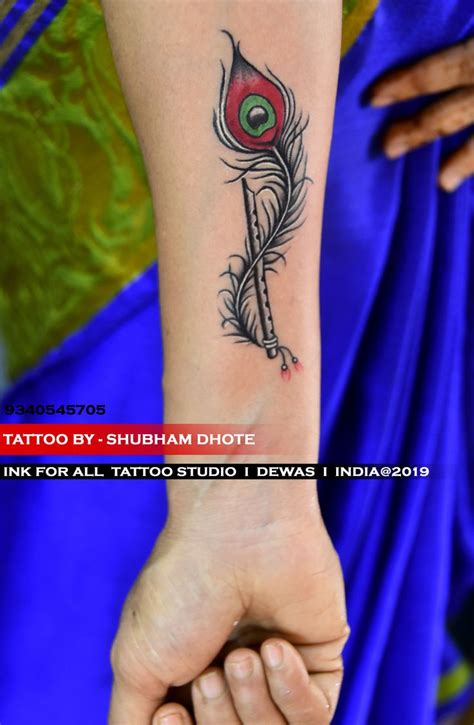 Picock Feather Tattoo Mom Tattoo Designs Flower Wrist Tattoos Arm Tattoos Color