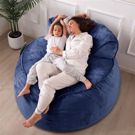 Whatsbedding 3 Ft Bean Bag Chairs For Adultsteens With Pillow Medium Bean Bag Sofa