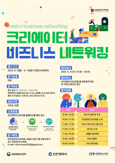 인천콘텐츠코리아랩 크리에이터 비즈니스 네트워킹청년대상 요즘것들