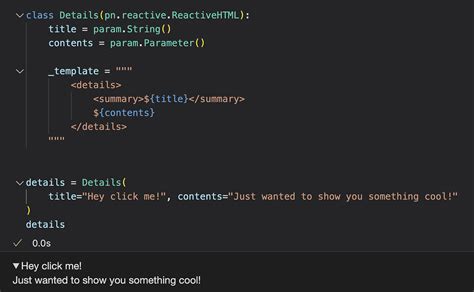Build Your Own Custom Components With Reactivehtml Showcase Holoviz