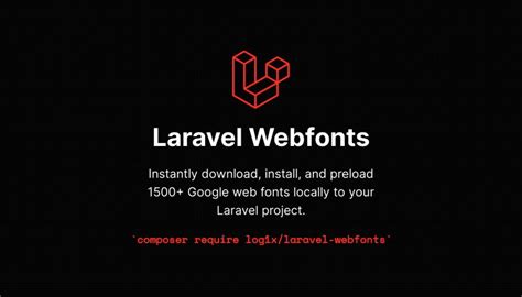 🧑‍💻 Instantly Install Preload 1500 Fonts To Your Laravel Project Laravel News