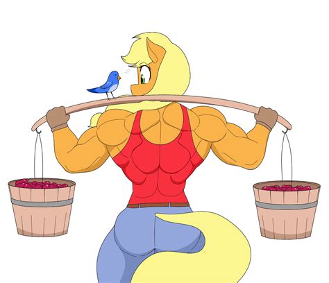 Applejacks Strong Back By Vajter On Deviantart