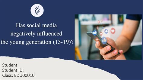 Solution A Presentation About How Social Media Influences The Younger