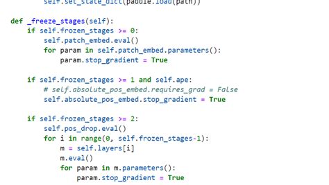 Backbone中swin Transformer中冻住层数的代码有问题 · Issue 5863 · Paddlepaddlepaddledetection · Github