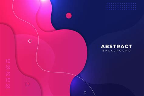 추상 유체 현대 프리미엄 배경 다채로운 모양 빛나는 핑크와 블루 3차원 형태에 대한 스톡 벡터 아트 및 기타 이미지 3차원 형태 개념 그라데이션 Istock