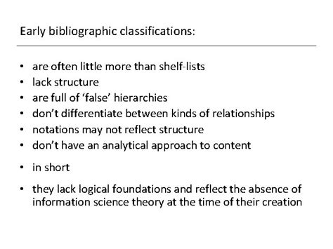 Why Classification Matters The Foundations Of Bibliographic Classification