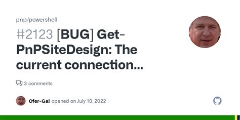 Bug Get Pnpsitedesign The Current Connection Holds No Sharepoint Context · Issue 2123 · Pnp