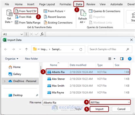 How To Import A Vcard File To Excel 2 Methods Exceldemy