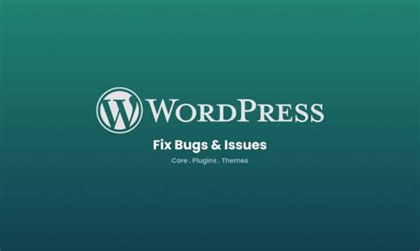 Fix Wordpress Core Plugin Theme Bugs And Issues By Rulemax Fiverr