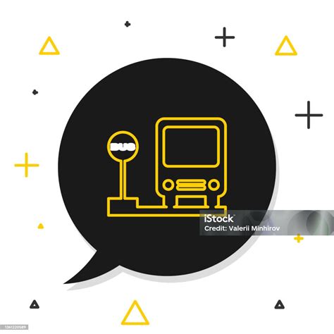 흰색 배경에 격리 된 라인 버스 정지 아이콘 교통 개념 버스 투어 교통편 표지판 관광 또는 공공 차량 기호 다채로운 개요 개념 벡터 관광에 대한 스톡 벡터 아트 및 기타