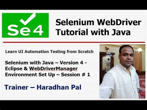 Selenium WebDriver Version 4 With Java Session 1 Eclipse And