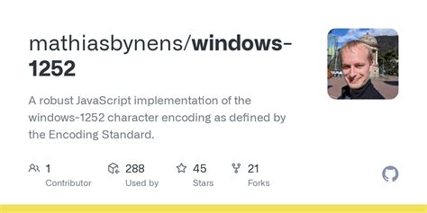 GitHub Mathiasbynens Windows 1252 A Robust JavaScript Implementation
