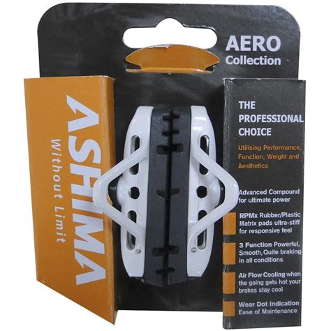 Ashima Rro Ca Shimano Compatible Brake Shoes Carbon Compound